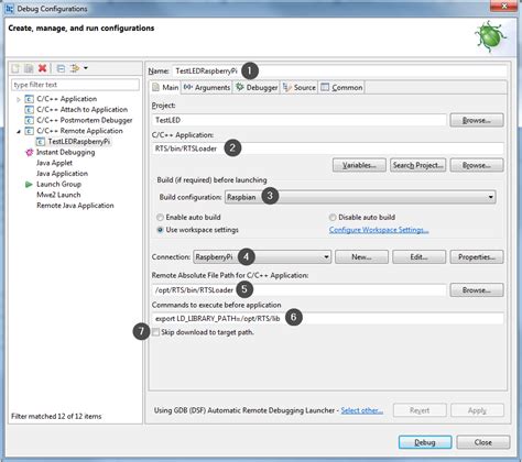 Creating Launch Configuration For Remote Target System Ide Documentation