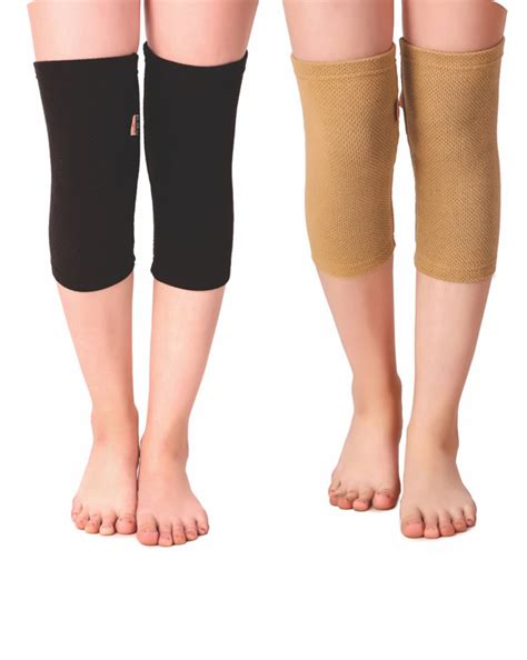 Knee Cap Black And Beige