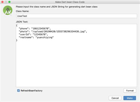 Flutter生成json文件flutter Jsonserializable 指定目录生成文件 Csdn博客