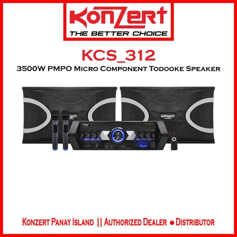 Konzert Kcs 312 3500w Pmpo Micro Component Todooke Speaker Shopee