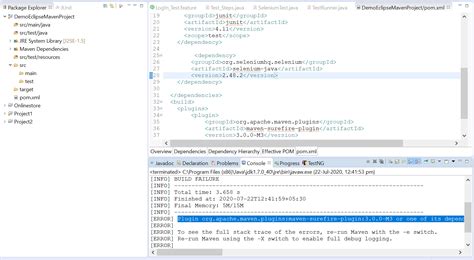 Failed To Read Artifact Descriptor For Org Apache Maven Plugins Maven Surefire Plugin Jar