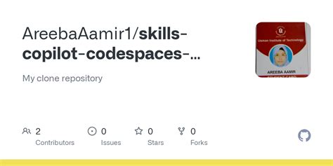 Github Areebaaamir1skills Copilot Codespaces Vscode My Clone Repository
