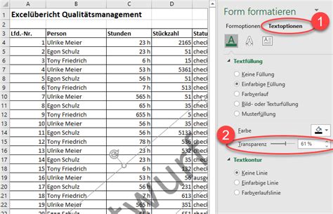 Wasserzeichen In Excel Tabelle Einfügen