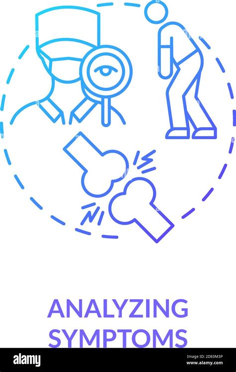 Analyzing Symptoms Concept Icon Stock Vector Image And Art Alamy