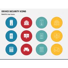 Mobile Device Security Icons For PowerPoint And Google Slides