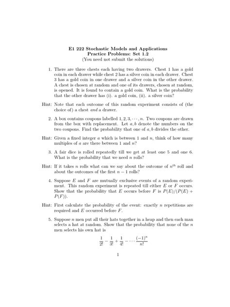 Problem Sheet 12 Pdf