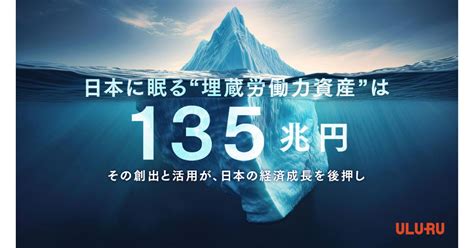 【135兆円】日本の労働力不足を救う鍵「埋蔵労働力資産」とは？ うるるが国内で初試算 シクチョーソン