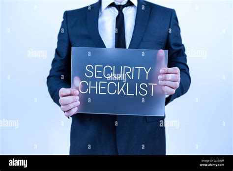 Conceptual Display Security Checklistprotection Of Data And System