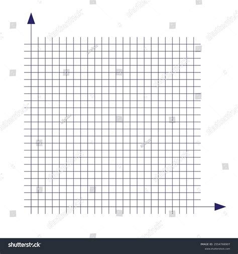 Grid Paper Mathematical Graph Cartesian Coordinate Stock Vector