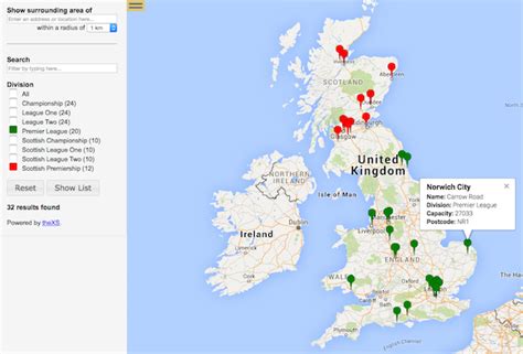 free tools to quickly show postcode data on a map data in government