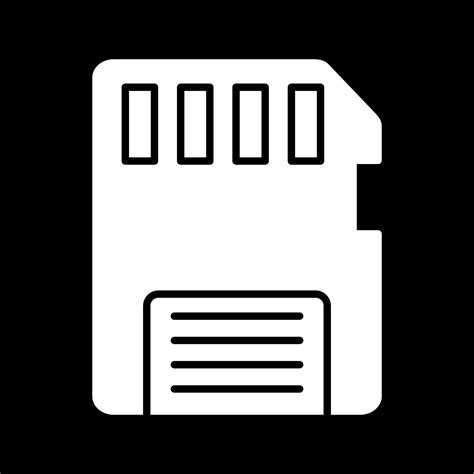 Memory Card Vector Icon 19524323 Vector Art At Vecteezy