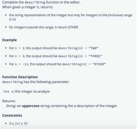 Solved Complete The Describing Function In The Editor When