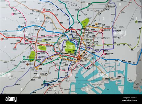 Tokyo Metro Subway Map Tokaido Line Map Mwcm