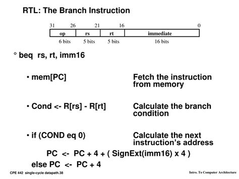 ppt cpe242 computer architecture and engineering designing a single cycle datapath powerpoint