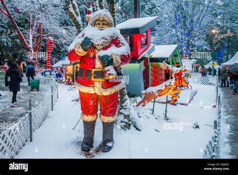 Christmas Display Bright Nights In Stanley Park Vancouver British