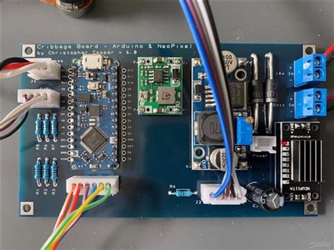 Digital Cribbage Board Using An Arduino Nano Every And Adafruit Neopixel