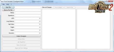 ETS2 SAVEGAME EDITOR V1 1 1 32 X MOD ETS2 Mod Download