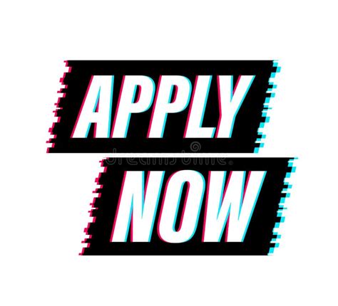 Apply With Cursor Button Internet Icon Pointer Click Icon Vector Stock Illustration Stock