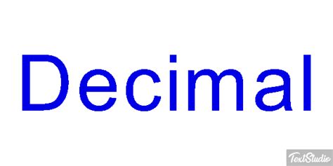 Decimal Palavra Desenhos De Logotipo Em  Animado Decimal Palavra Desenhos De Logotipo Em  Animado