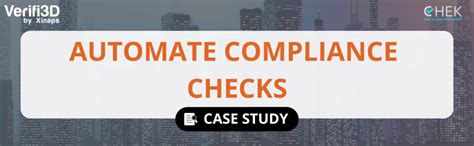 Automate Compliance Checks Verifi3d By Xinaps