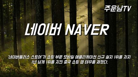 네이버 주가 추세 분석 단기조정장 완료와 턴어라운드 구간 진입 Youtube