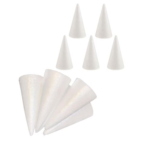 10 Pack Craft Foam Cones Foam Tree Cones Assorted Sizes 5 9 3 9inch