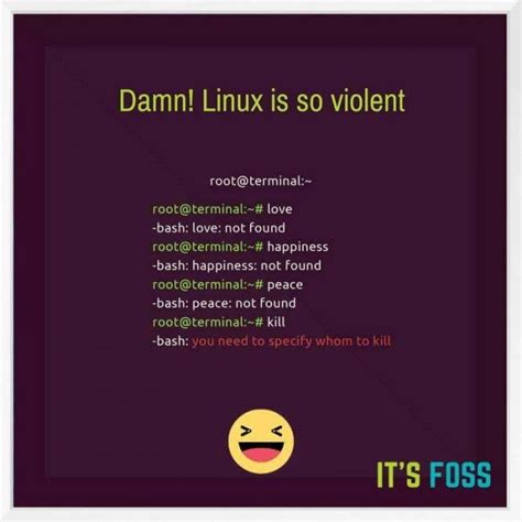 Linux is so violent Drôle Images drôles Blague