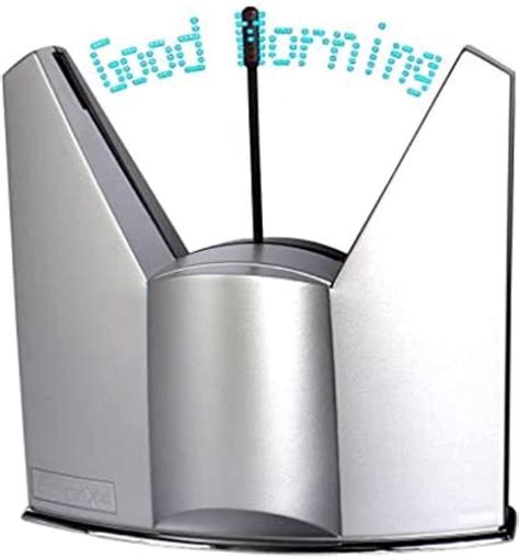 DAWOAMG Led Dynamic Display Programmable Message Clock Black