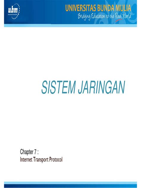 Pb7mat Pb7mat 07 Internet Transport Protocol Pdf Port Computer Networking Transmission