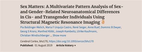 A New Brain Imaging Study Comparing Trans Women And Cross Sex Controls A New Brain Imaging Study Comparing Trans Women And Cross Sex Controls