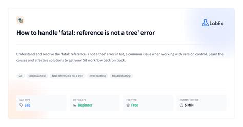 How To Handle Fatal Reference Is Not A Tree Error Labex