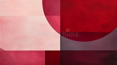 Minimalist Ruby Background With Calming Shapes And Textures Abstract Backdrop Stock