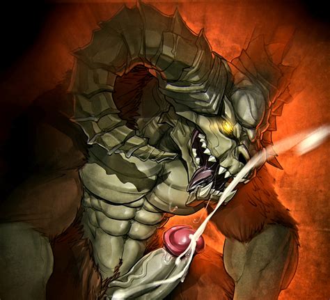 Rule 34 Anthro Dark Souls Demon Gigantic Penis Male Only Minotaur Monster Cock Taurus Demon