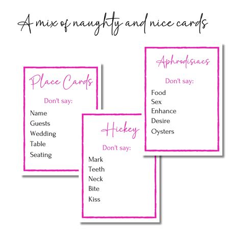 Bachelorette Party Taboo Bachelorette Taboo Bachelorette Don T Say It Bachelorette Party Game