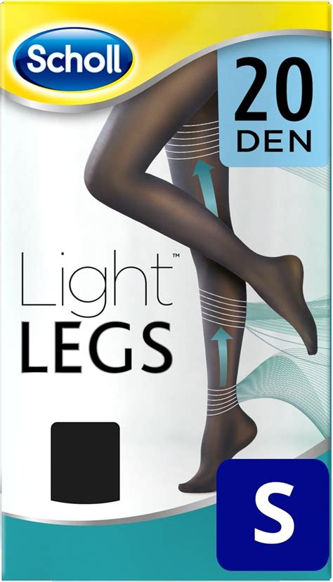 Scholl Light Legs Compression Tights For Women 20 Denier Black Small