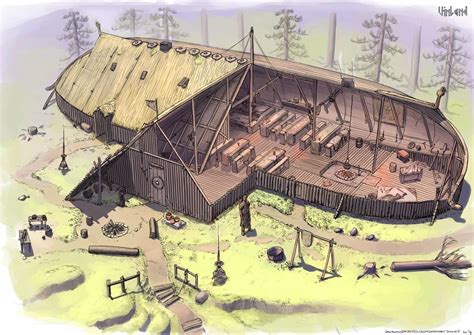 Viking House Drawing At Jimmy Ashman Blog