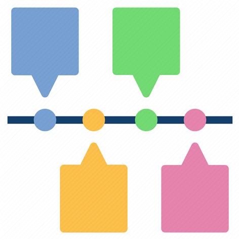 Timeline Workflow Flow Chart Diagram Graph Analytics Icon