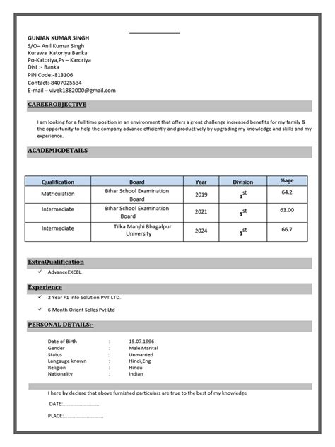 Gunjan Resume 2 Pdf