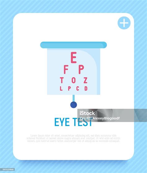 눈 테스트 플랫 아이콘입니다 안과 시력 검사 현대 벡터 그림입니다 건강 검진에 대한 스톡 벡터 아트 및 기타 이미지 건강 검진 건강 진단 건강관리와 의술 Istock