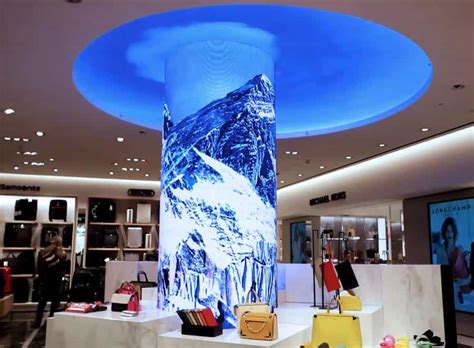 custom led display and screen spherical cube led shelf display