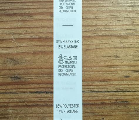 100 Clothing Labels Washing Instructions Fabric Sew In Sew On Wash