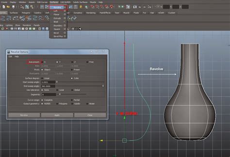 Surfaces Modeling Intro In Maya Surfaces 建模基礎指令