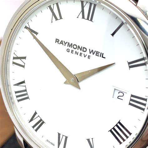 Raymond Weil Mens Watch 5485 Toccata Swiss Quartz White Dial Black