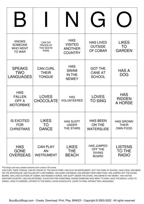 Unity Games Bingo Cards To Download Print And Customize