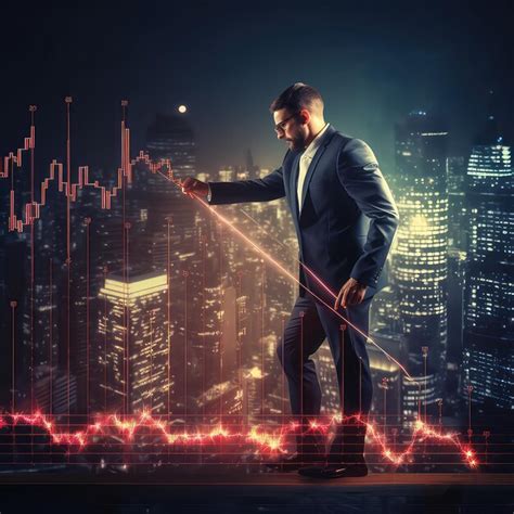 Premium Photo Business Man Try To Predict Economic