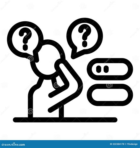 Programmer Thinking About Solution Finding Bug Fixing Code Error Stock