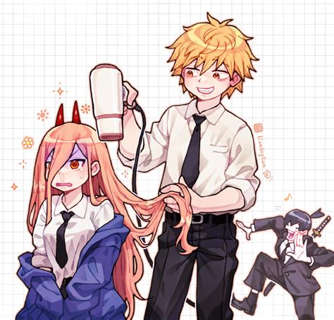Power Denji And Hayakawa Aki Chainsaw Man Drawn By Lianbiglian Danbooru