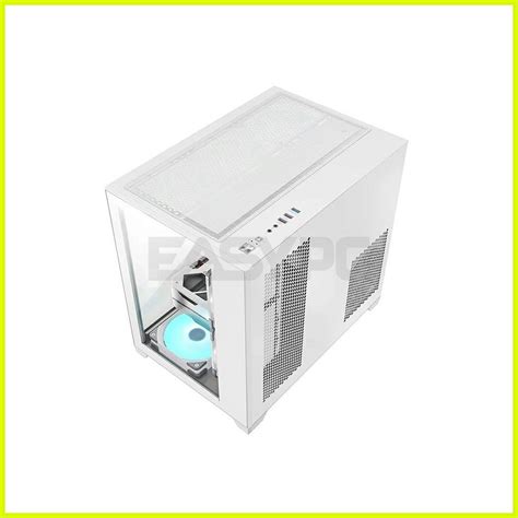 ☢ ⊙ Easypc Keytech Robin Cube Dual Chamber Pc Case Micro Atx Black And White Shopee Philippines