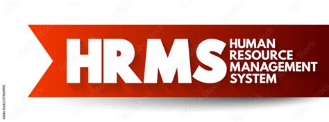 Hrms Human Resource Management System Suite Of Software Applications Used To Manage Human