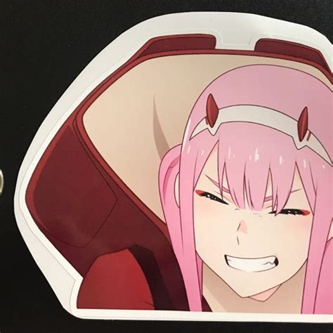 Zero Two Inspired Sticker Vinyl Matte Etsy